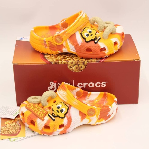 CROCS | Shoes | Honey Nut Cheerios Crocs Classic Clog Size J2 New With ...